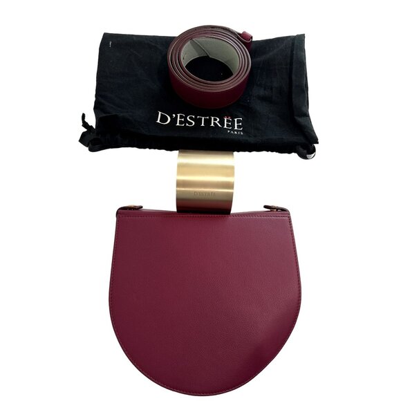 D'estree | Bags | Destree Lucio Saddle Bag In Purple | Poshmark
